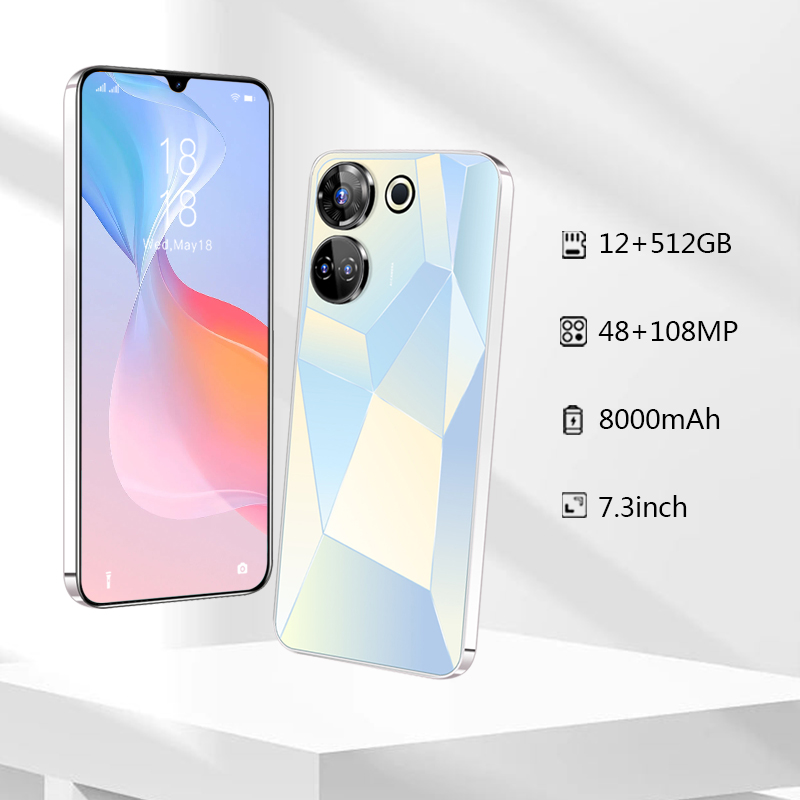 Tecon C20 Pro 2024 Original Android Smartphone 16GB+1TB 5G Phone 6.7 ...