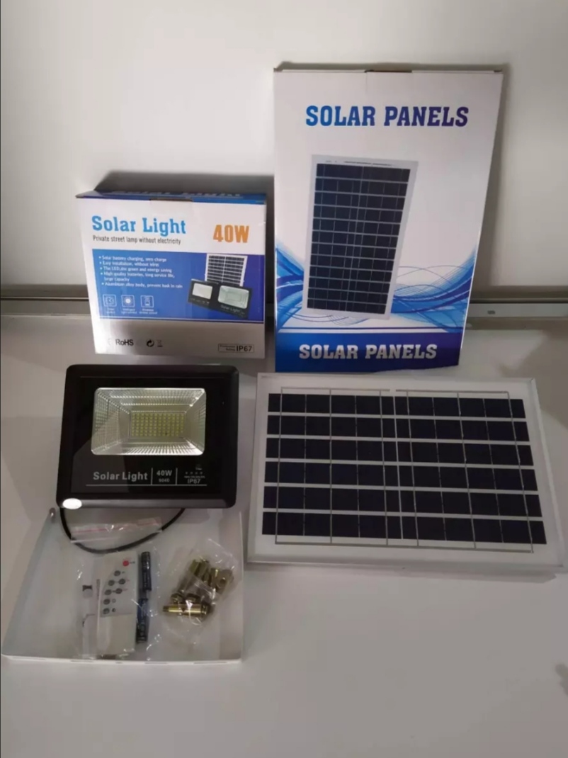 40W Solar Floodlight Package | Lazada PH