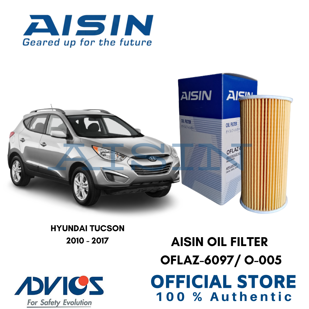 AISIN Oil Filter for HYUNDAI TUCSON 2010 - 2017 (OFLAZ-6097 / O-005 ...