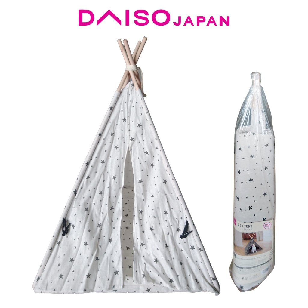 Daiso White Teepee Pet Tent | Lazada PH
