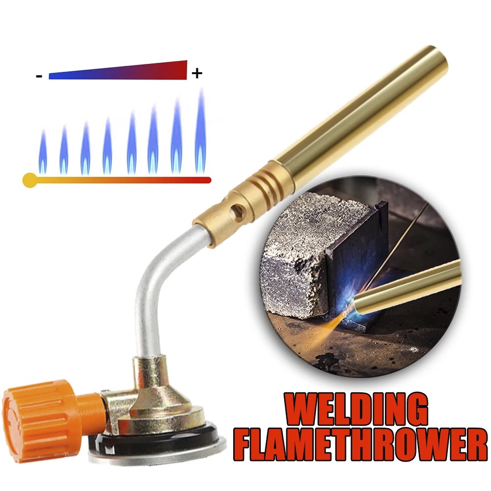 Butane welding burner gas torch flame gun outdoor camping barbecue ...