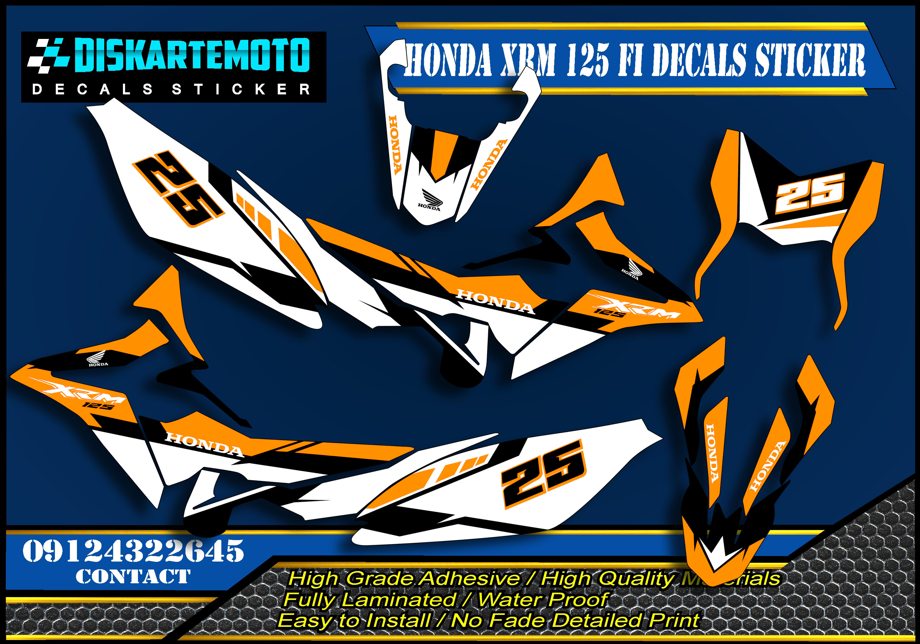 Honda Xrm 125 fi Sticker | Lazada PH