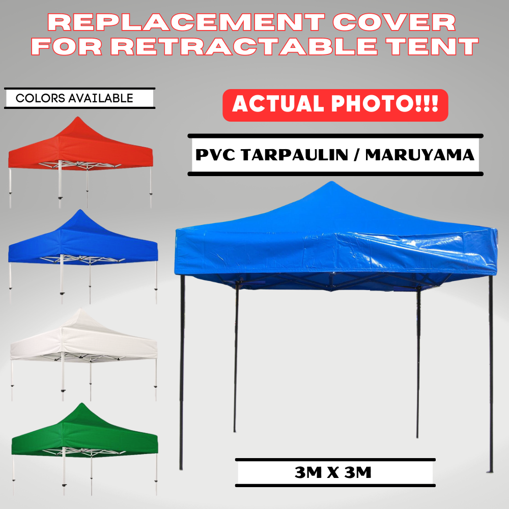 3m x 3m TENT REPLACEMENT "COVER ONLY" for Retractable Tent PVC ...
