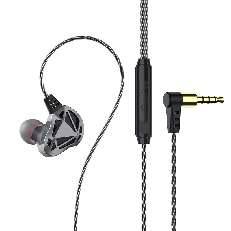 AKZ F5 Sports Earphones 3.5mm Sport Headphones Stereo Bass Metal Wired ...