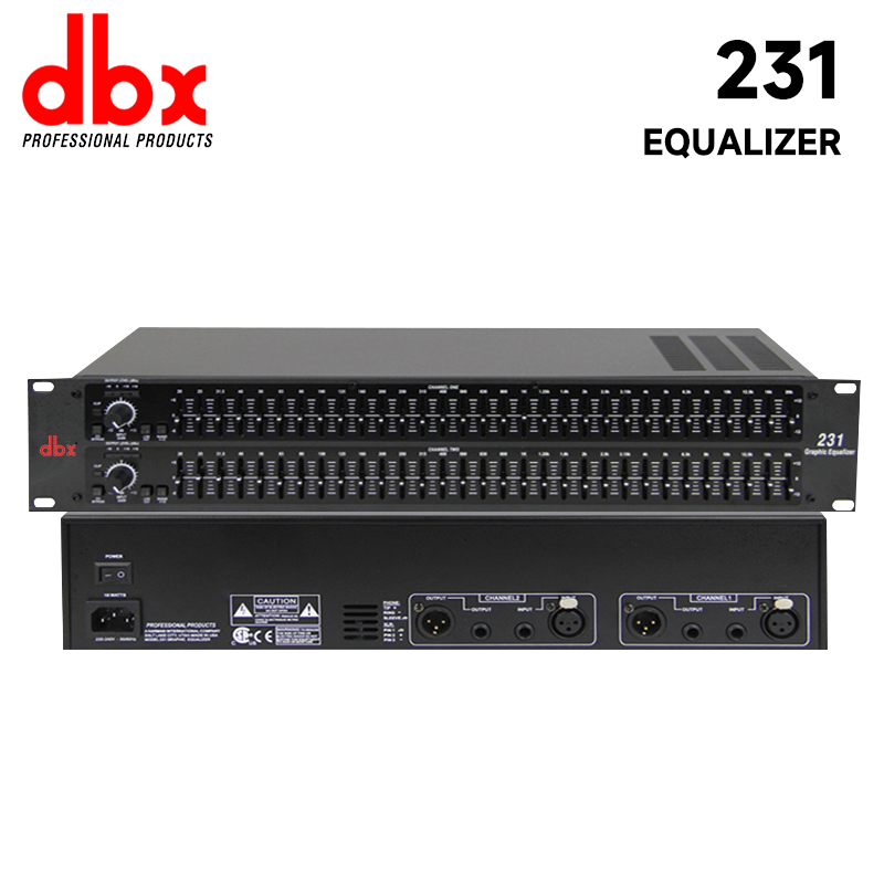 DBX 231/231S/215/215S/215SUB/231SUB Graphic Equalize Dual channel 31 ...
