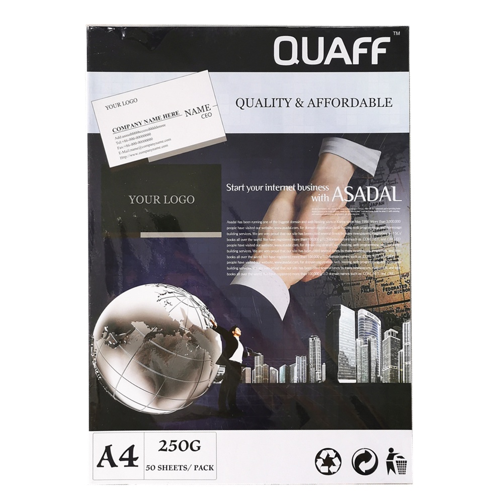 quaff CALLING CARD PAPER (matte) 220 gsm 250gsm | Lazada PH