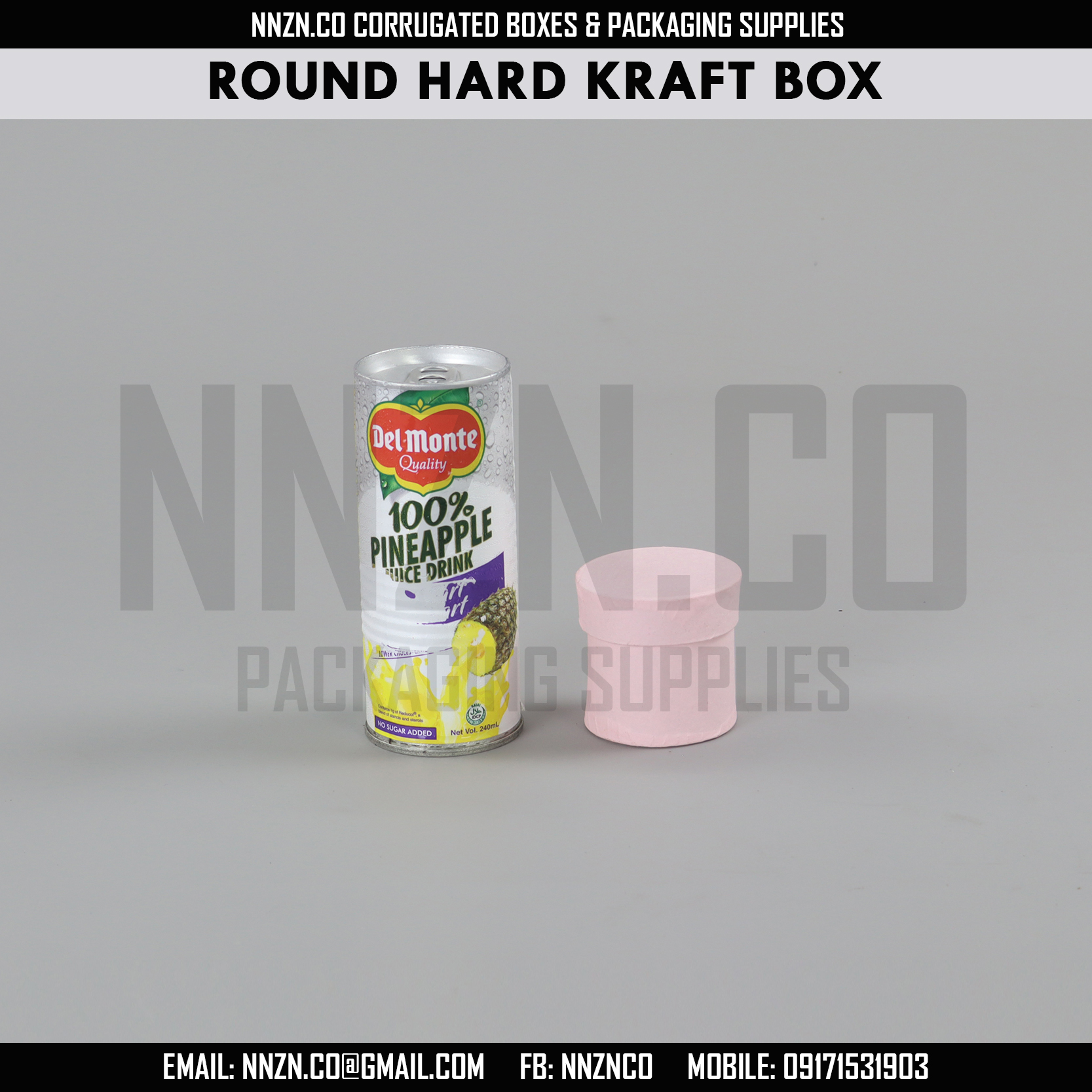 NNZN Premium Quality Round Hard Kraft Box (Gift Box / 4 Colors / 5 ...