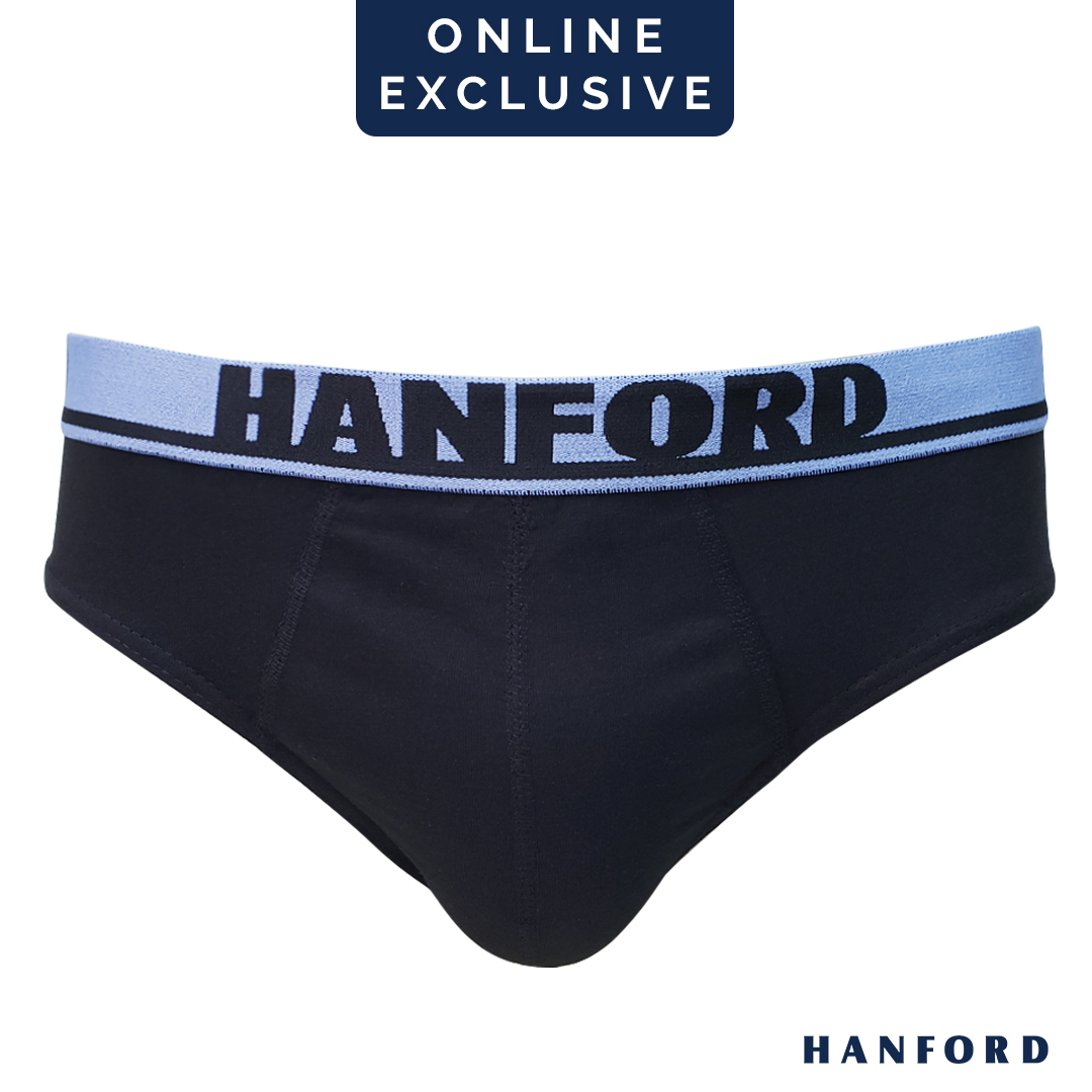 Hanford Men Regular Cotton Briefs OG Linus - Black (1PC/Single Pack) S ...