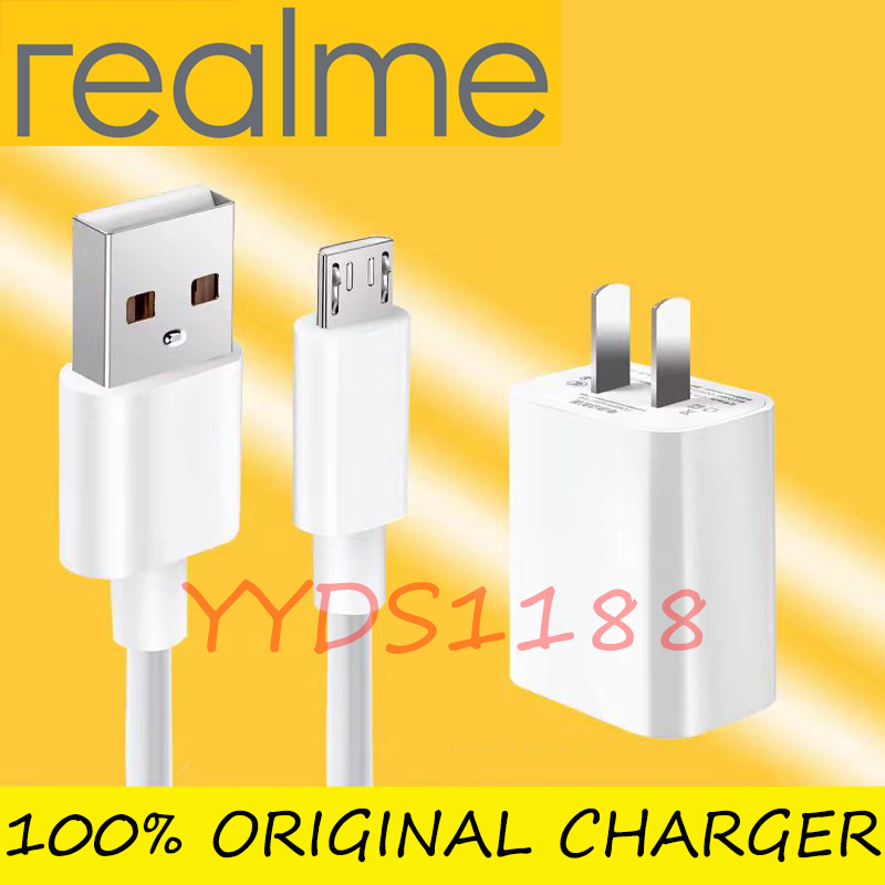 Realme Charger Original Fast Charging 5A Micro UBS Adapter Set For ...