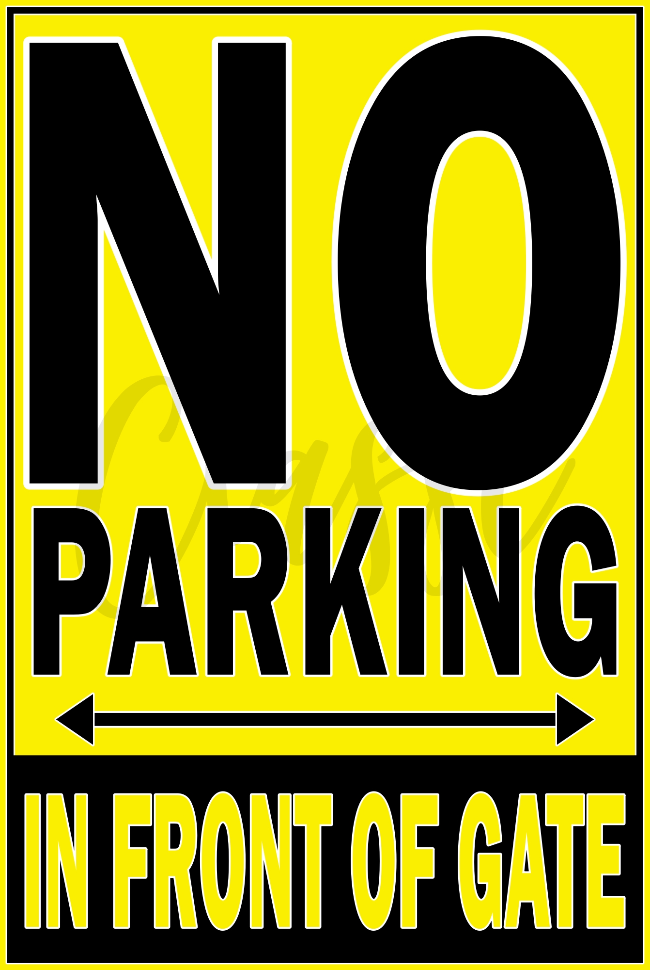 LAMINATED WARNING SIGNAGES A4 SIZE 180GSM PAPER NO PARKING/BAWAL ...