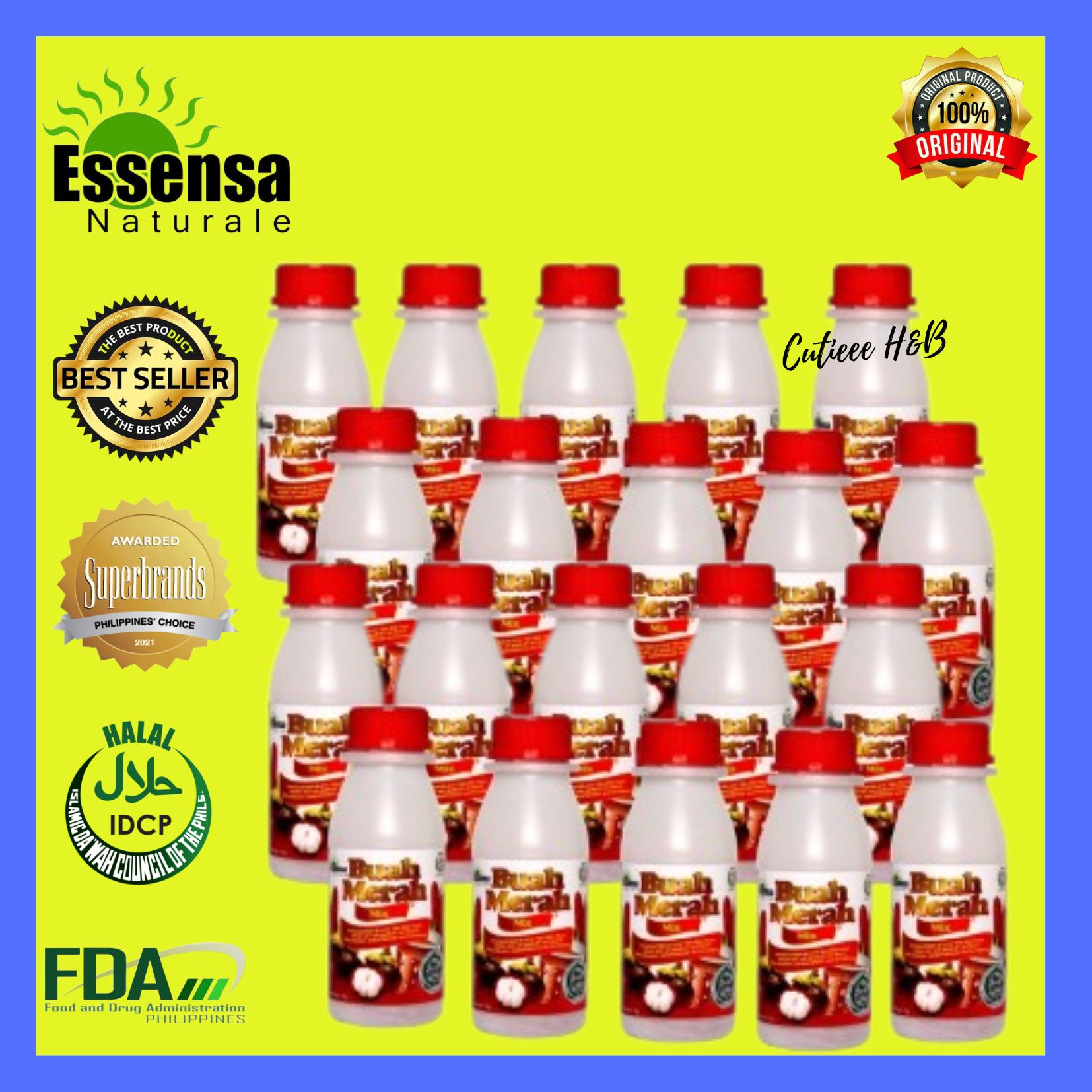 Buah Merah Mix by Essansa Naturale Powder Juice Drink (20 bottles ...