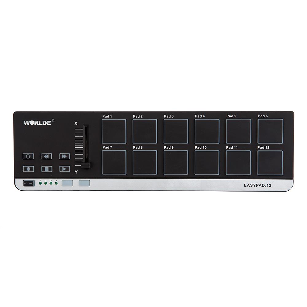 Worlde EasyPad.12 Portable Mini USB 12 Drum Pad MIDI Controller ...