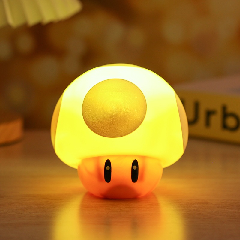 Super Mario Bros LED Mushroom Light Lamp Question Mark Sound ...