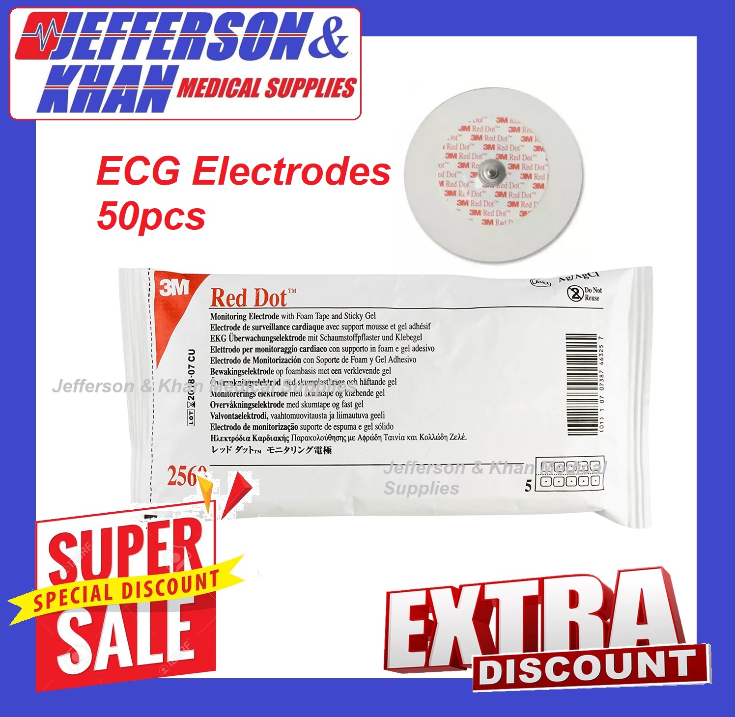 ECG Electrodes 3M Brand - Disposable ECG Electrodes - Adult | Lazada PH