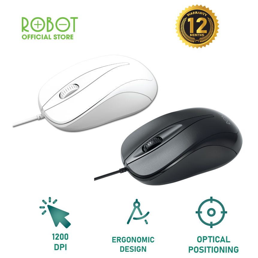 Robot Optical Mouse Office Wired M100 / Mini Mouse / Wired Mouse ...