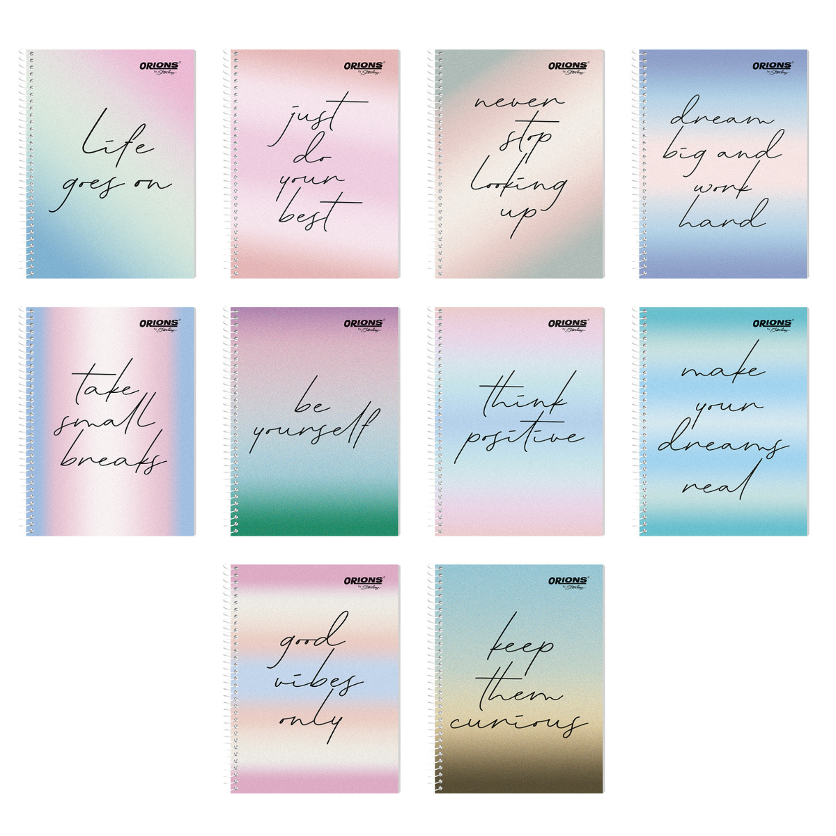 Set of 10 Orions Color Ramp Spiral Notebook 80 Leaves | Lazada PH