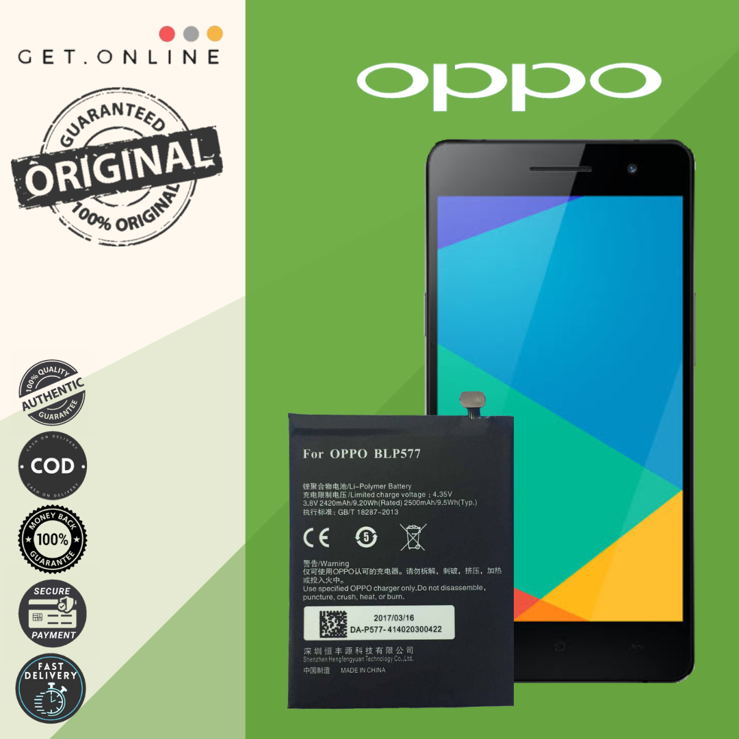 Oppo A71 / R3 R7007 R7005 Battery Model BLP577 battery | Lazada PH