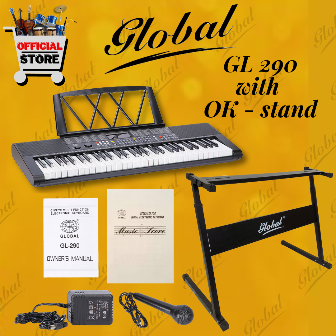 GL 290 KEYBOARD - 61 KEYS WITH FREE STAND (OK - STAND) compact sized ...