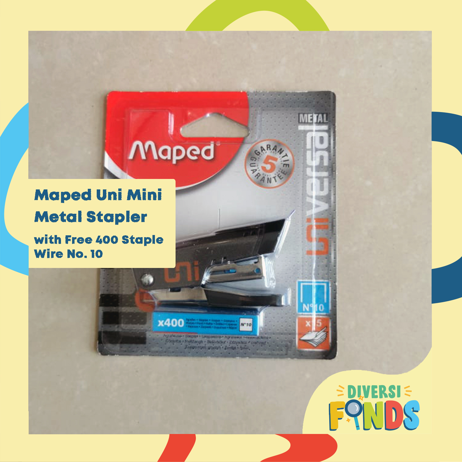 Maped Mini Stapler Vivo - No. 10 or No. 35 Staple Wire Option | Lazada PH