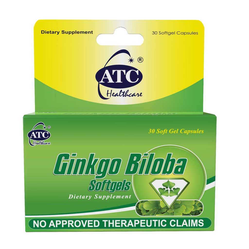 Atc Health Ginkgo Biloba Softgel Capsule 400mg 30s | Lazada PH