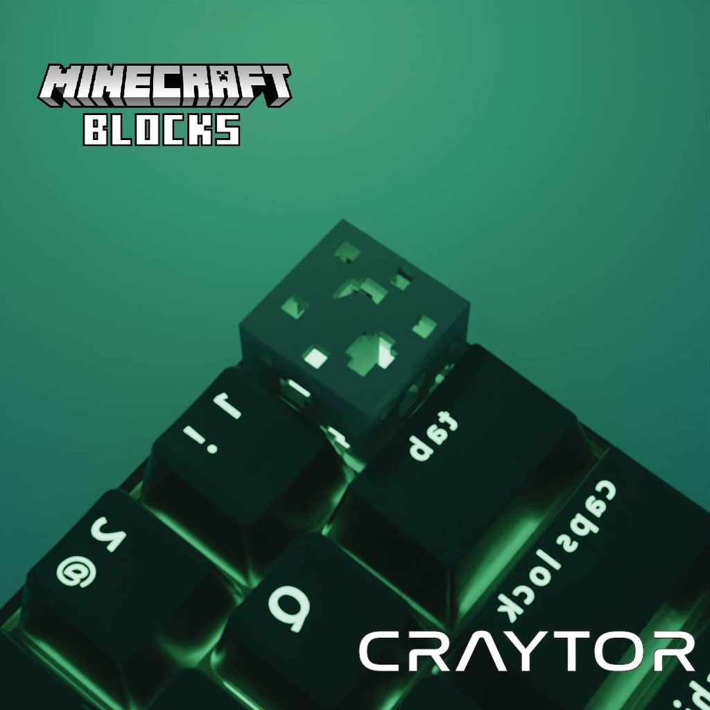Minecraft Blocks Artisan Keycaps Diamond Emerald Gold Redstone Ore ...