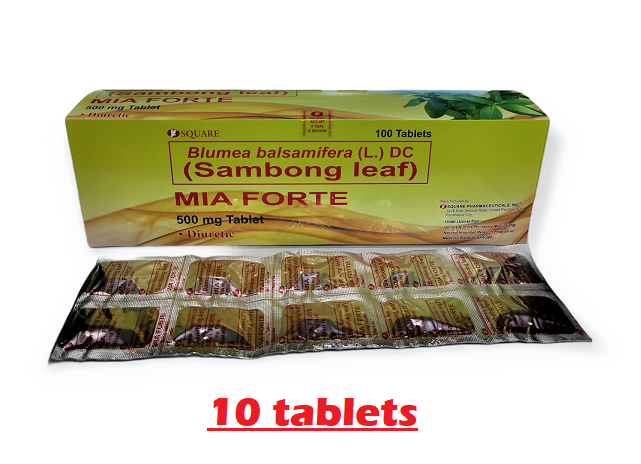 Sambong Leaf 500mg MIA FORTE 10 Tablets | Lazada PH