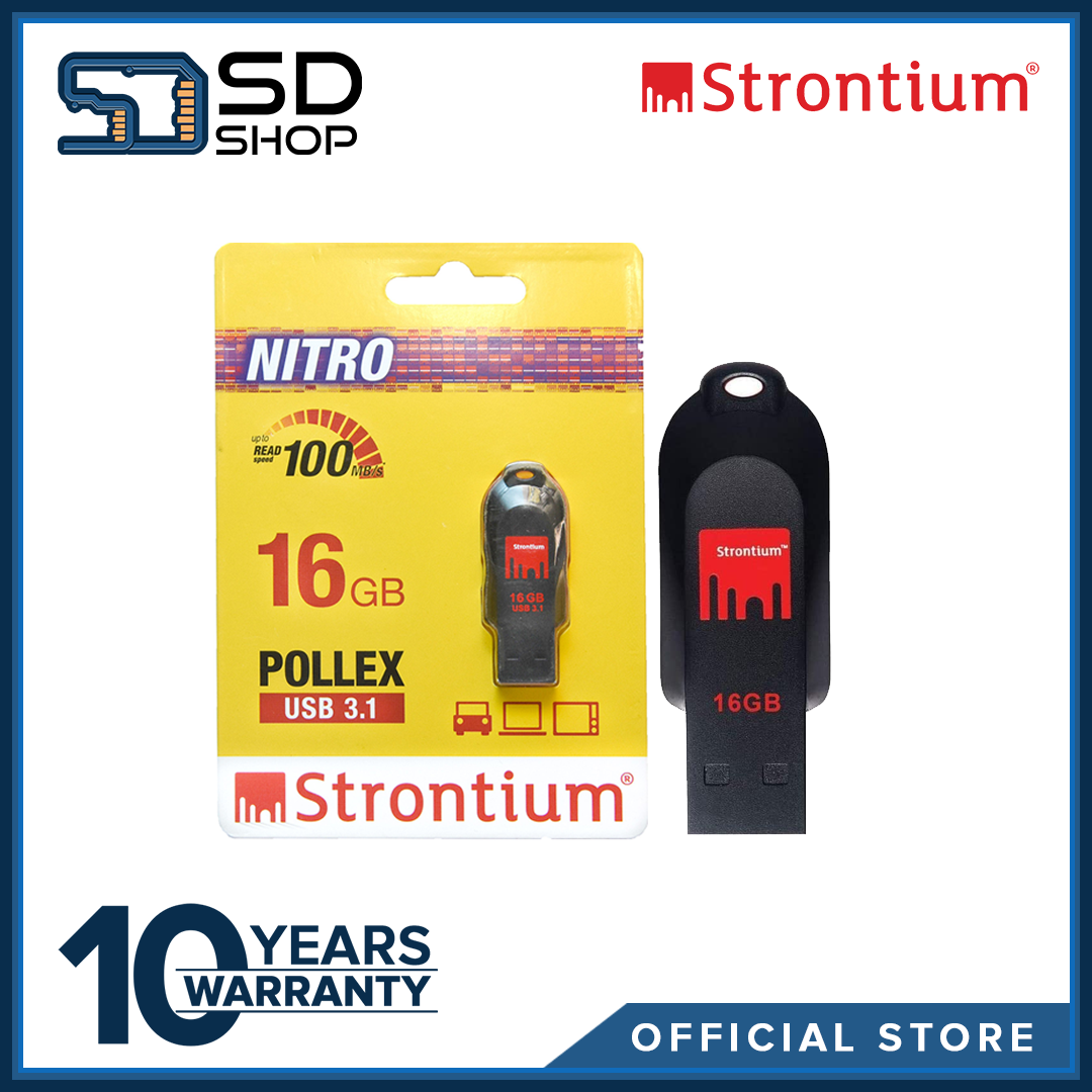 Strontium Pollex USB 3.1 Flash Drive (Black) | Lazada PH