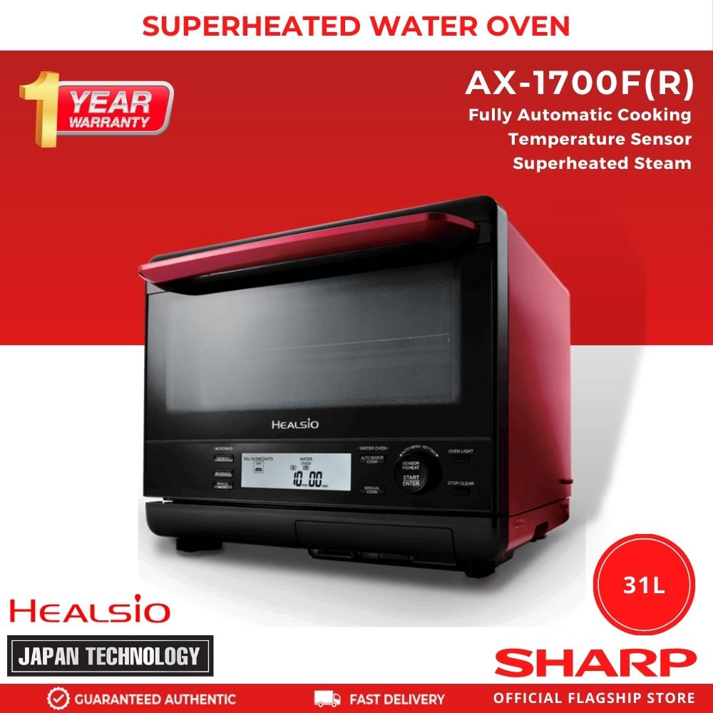 Sharp AX-1700F(R) 31 Liters HEALSIO Water Oven with Superheated Steam ...