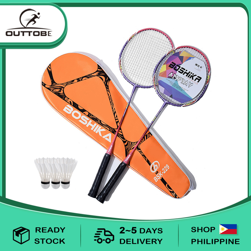 Outtobe 6PCS Badminton Rackets Set Amateur Primary Iron Alloy ...
