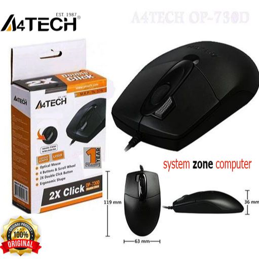 A4TECH OP-330 USB Black Mouse | Lazada PH