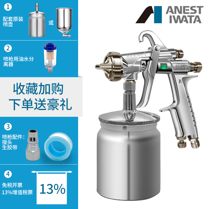 Japan Iwata spray gun painting new W101 high atomization spray gun ...