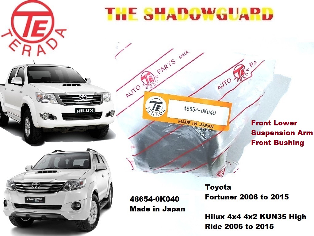 FRONT Bushing for Lower Suspension Arm Fortuner Hilux High Ride KUN35 ...