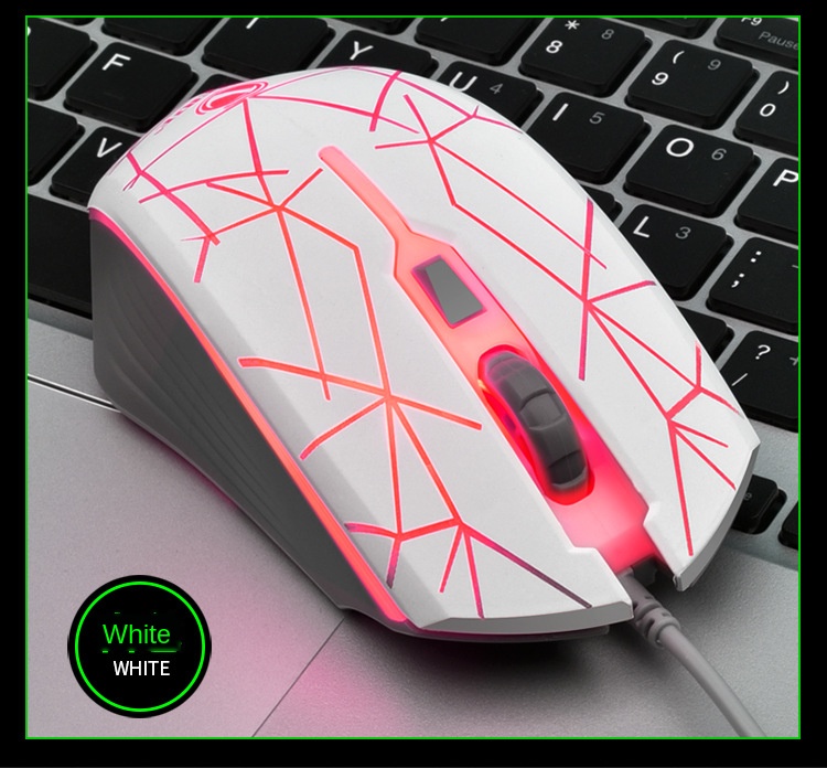 RGB light USB Wired Gaming office mouse for laptop computer lightweight ...