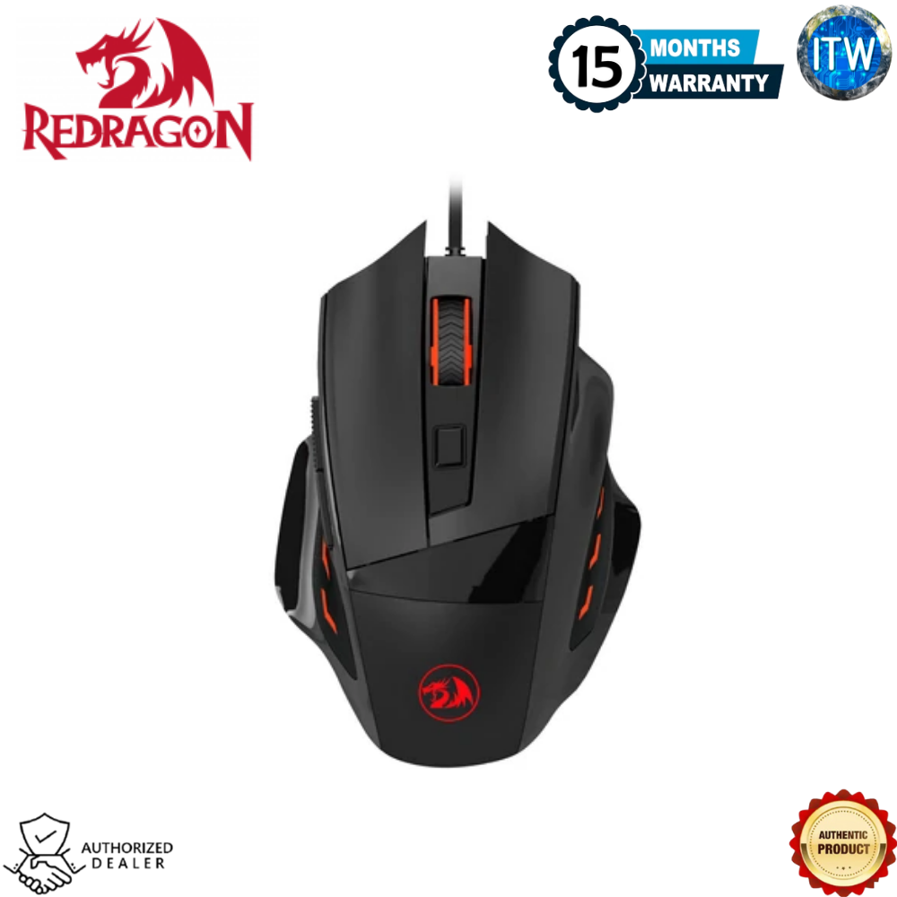 Redragon PHASER M609 Gaming Mouse - 3200 DPI, OMRON Gaming Switch, 7 buttons | Lazada PH