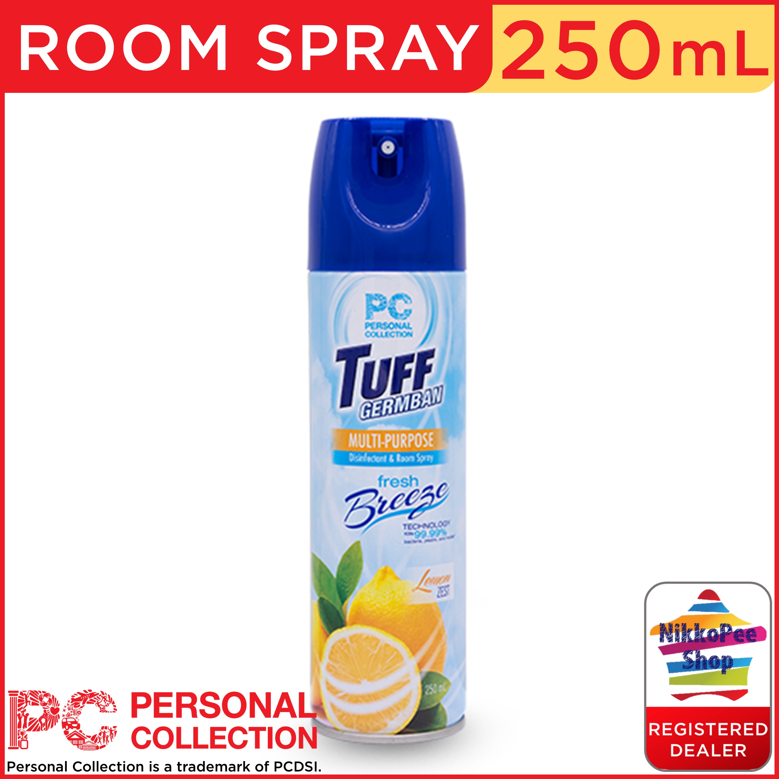 Tuff Germban Multi-purpose Disinfectant & Room Spray 250 mL - Personal ...