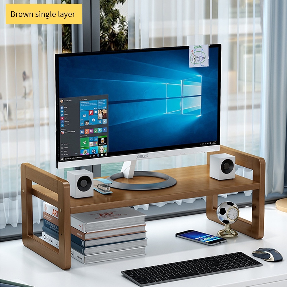 ☸ TV Computer Heightened Shelf Desktop Computer Monitor Screen ...