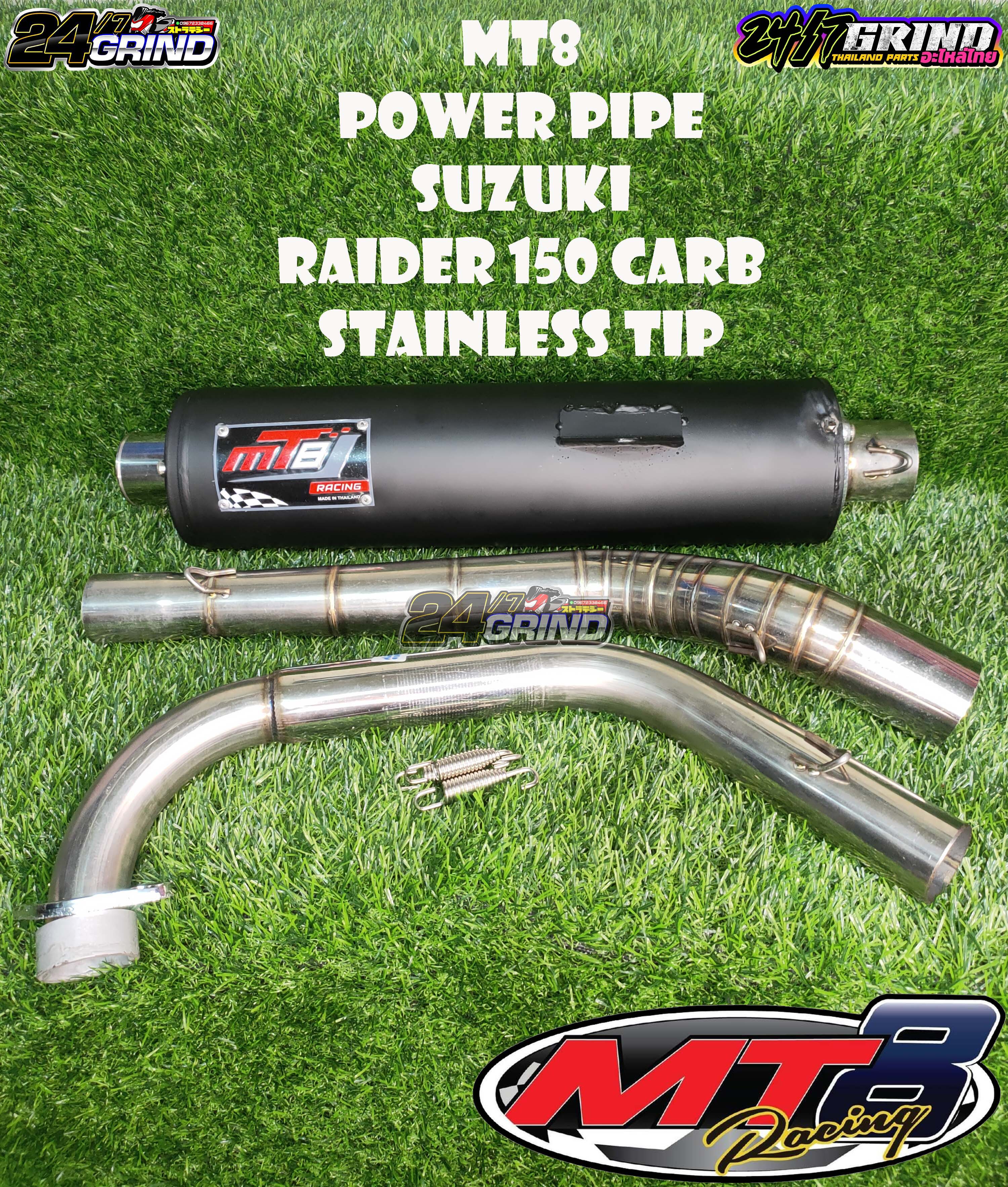 MT8 POWER PIPE SUZUKI RAIDER 150 STAINLESS TIP THAILAND MADE | Lazada PH