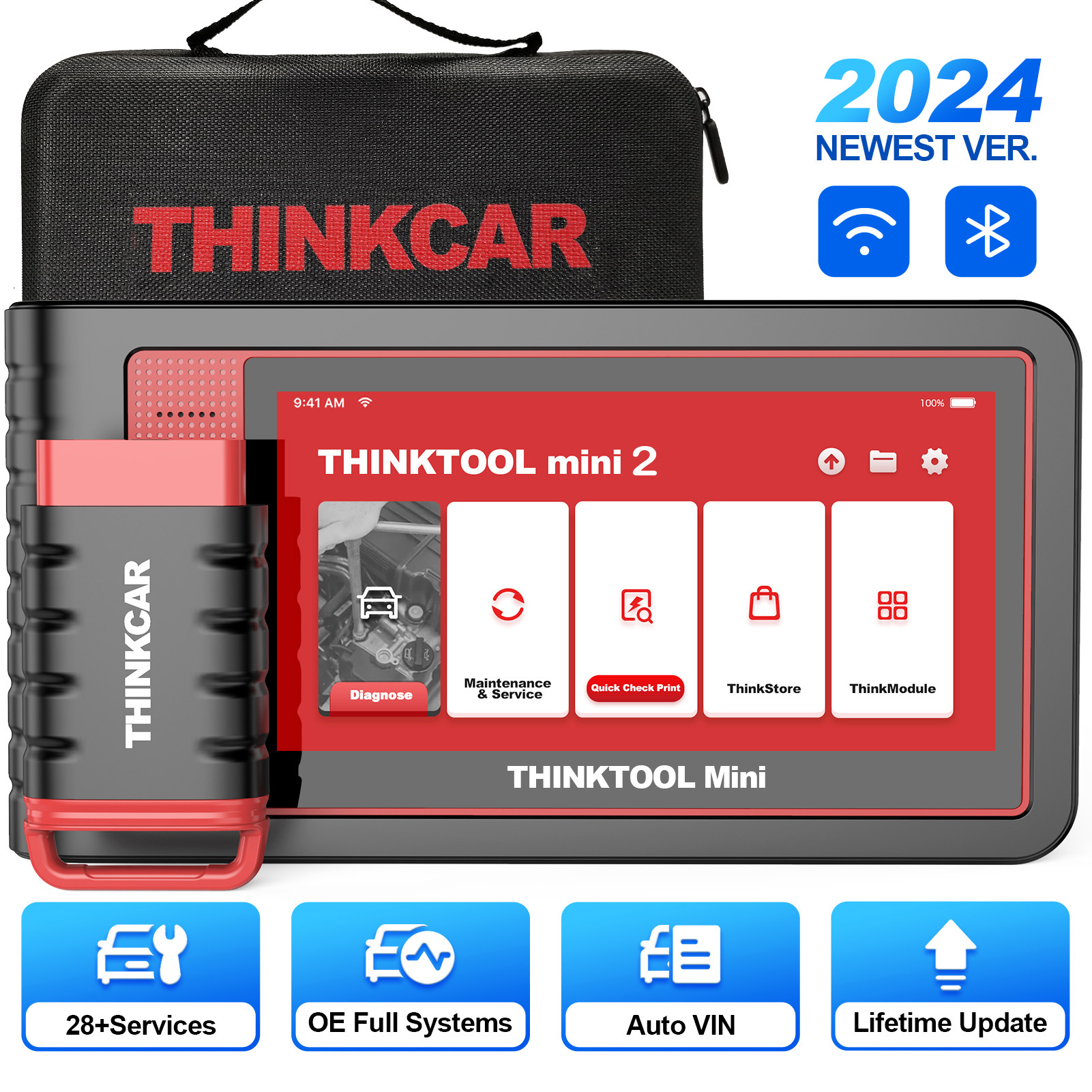 THINKCAR Thinktool Mini 2 obd2 scanner full system Read Mileage OBD2 ...