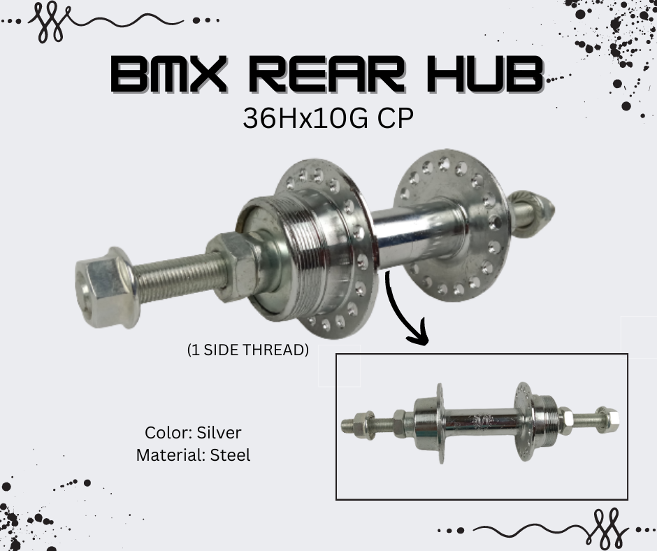 BMX Rear Hub Steel Bicycle Rear Hub 36Holes 10G 1Side Thread CP | Lazada PH