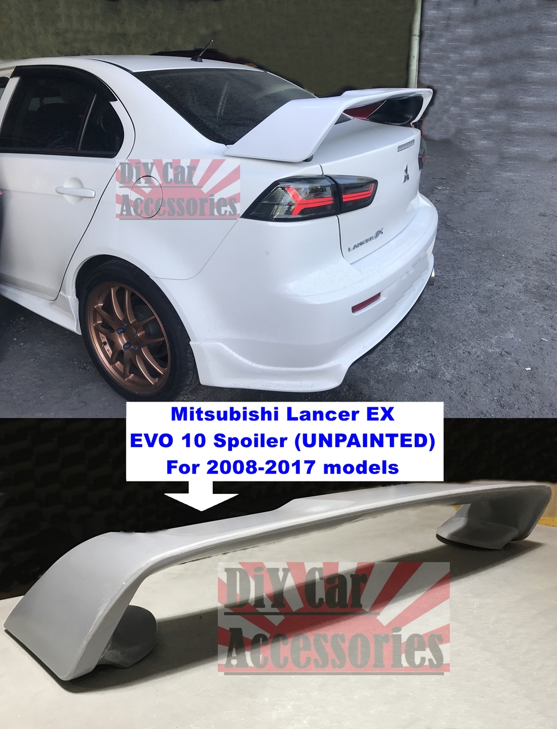 Mitsubishi Lancer EX Spoiler (EVO 10 edition) | Lazada PH