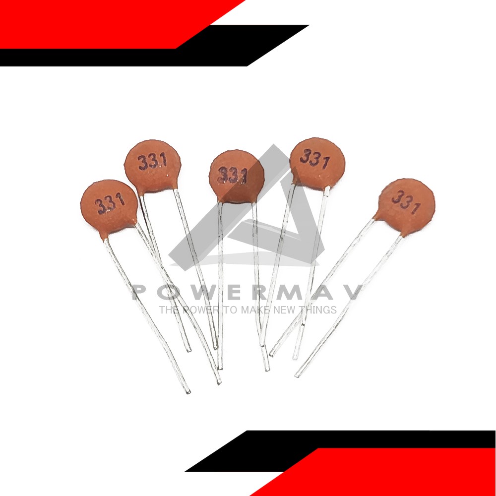 5pcs 330pf ceramic capacitor 50V 330 pf 331 Ceramic Capacitor 50v 2pf ...