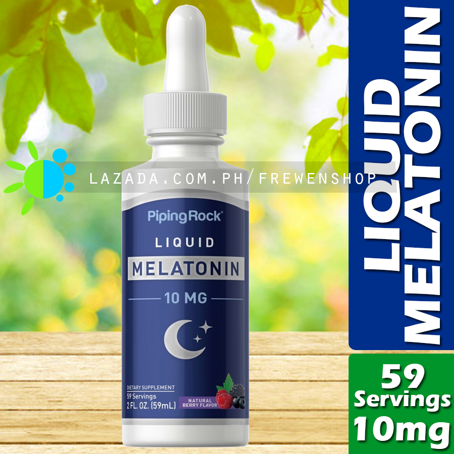 LIQUID MELATONIN 10mg x 59 Servings in Bottle Dropper Supplement by ...