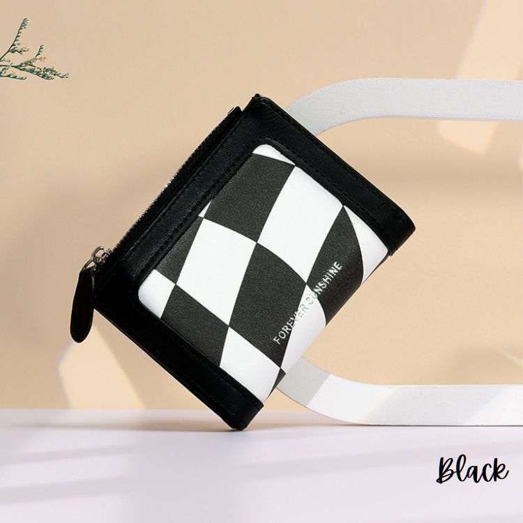 New Versatile Small Wallet Woman Folding Zipper Card Holder Coin Purse ...