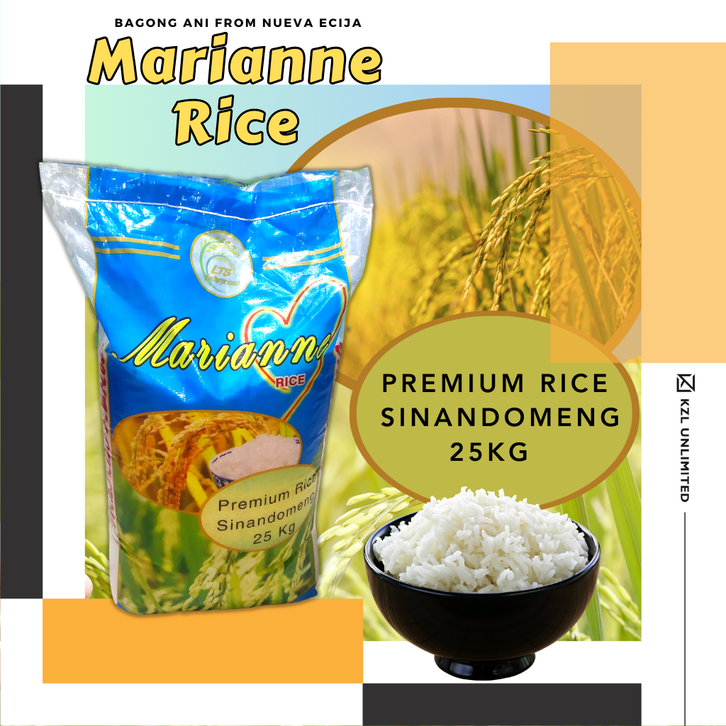 Marianne Rice Premium Rice Sinandomeng 25kg Bagong Ani from Nueva Ecija ...