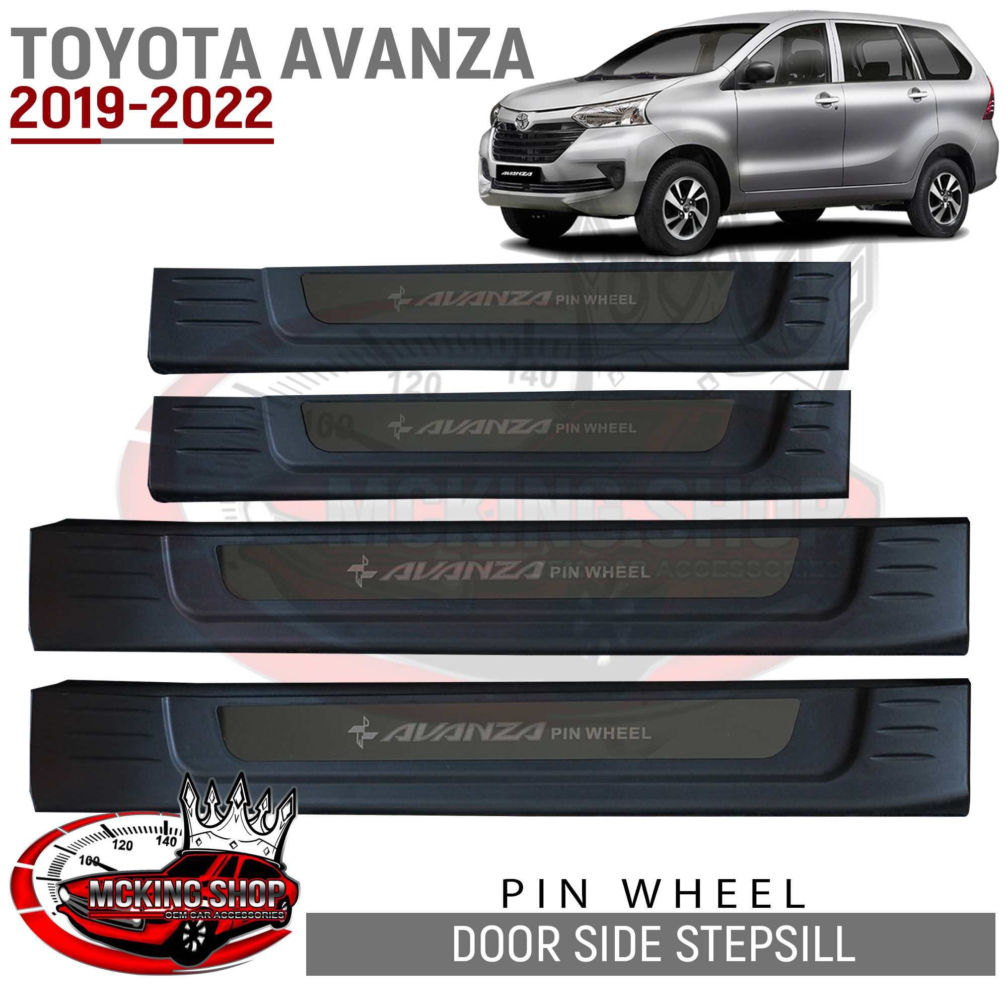Toyota Avanza 2019-2022 PINWHEEL Door Side Step Sill / Scuff Plate ...