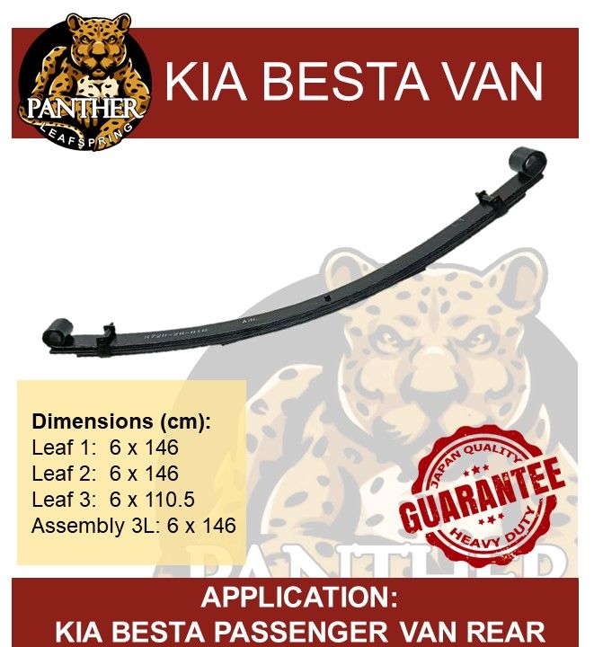 Molye / Leaf Spring for Kia Besta Passenger Van Rear (MATIBAY) | Lazada PH