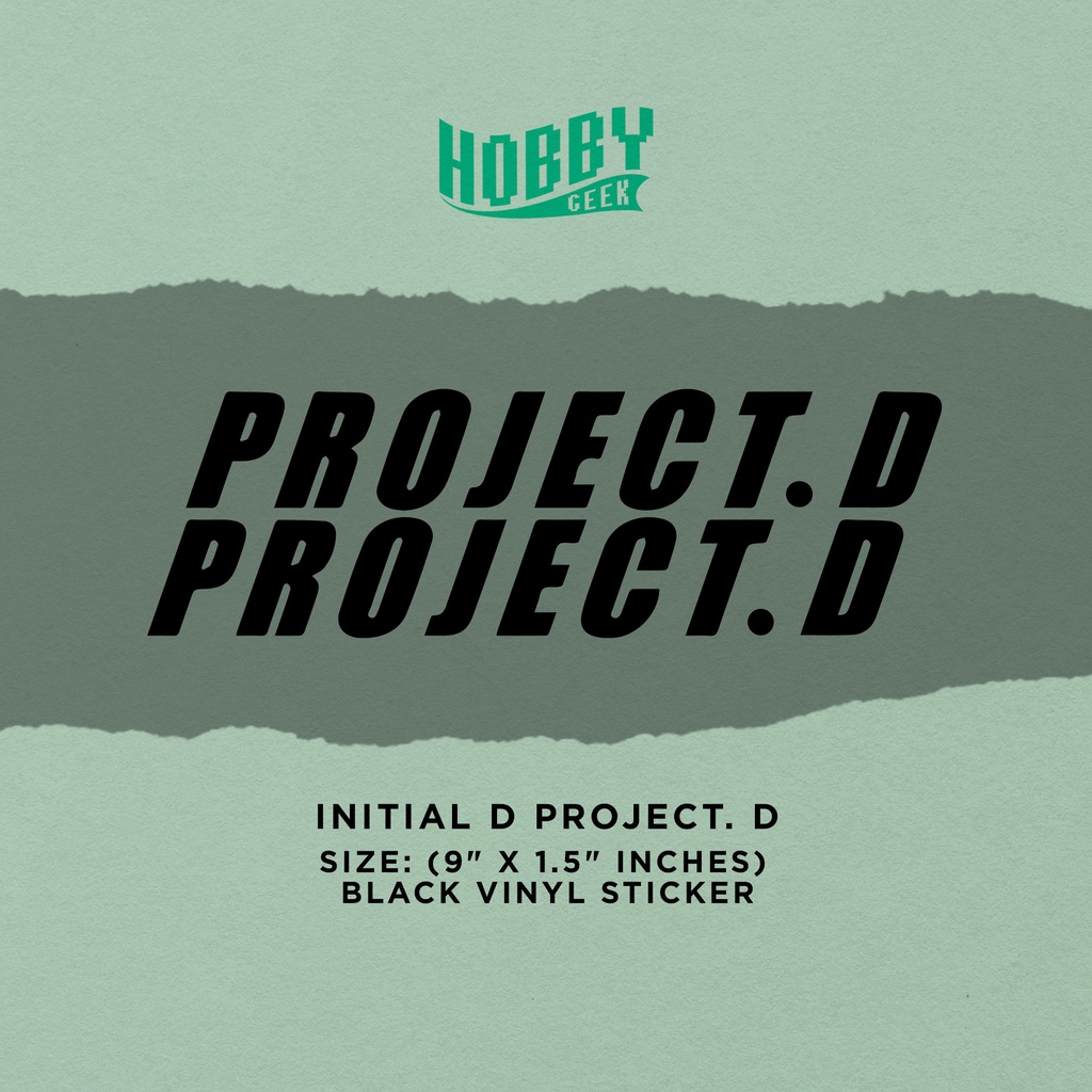 Project D Initial D vinyl sticker JDM AE86 drift racing car window ...