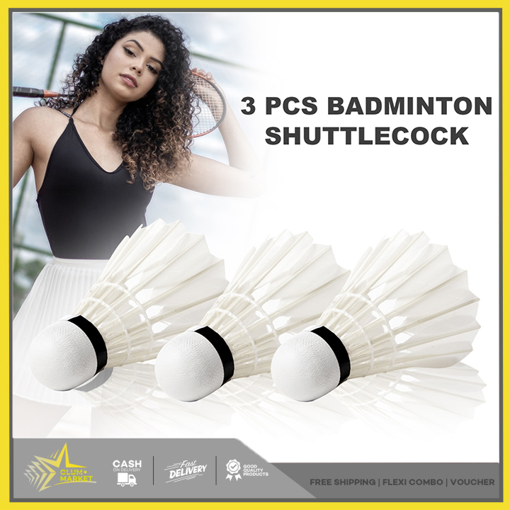 CLUMP STAR 3Pcs Badminton Shuttlecocks SET Sports Fitness Aerodynamics ...