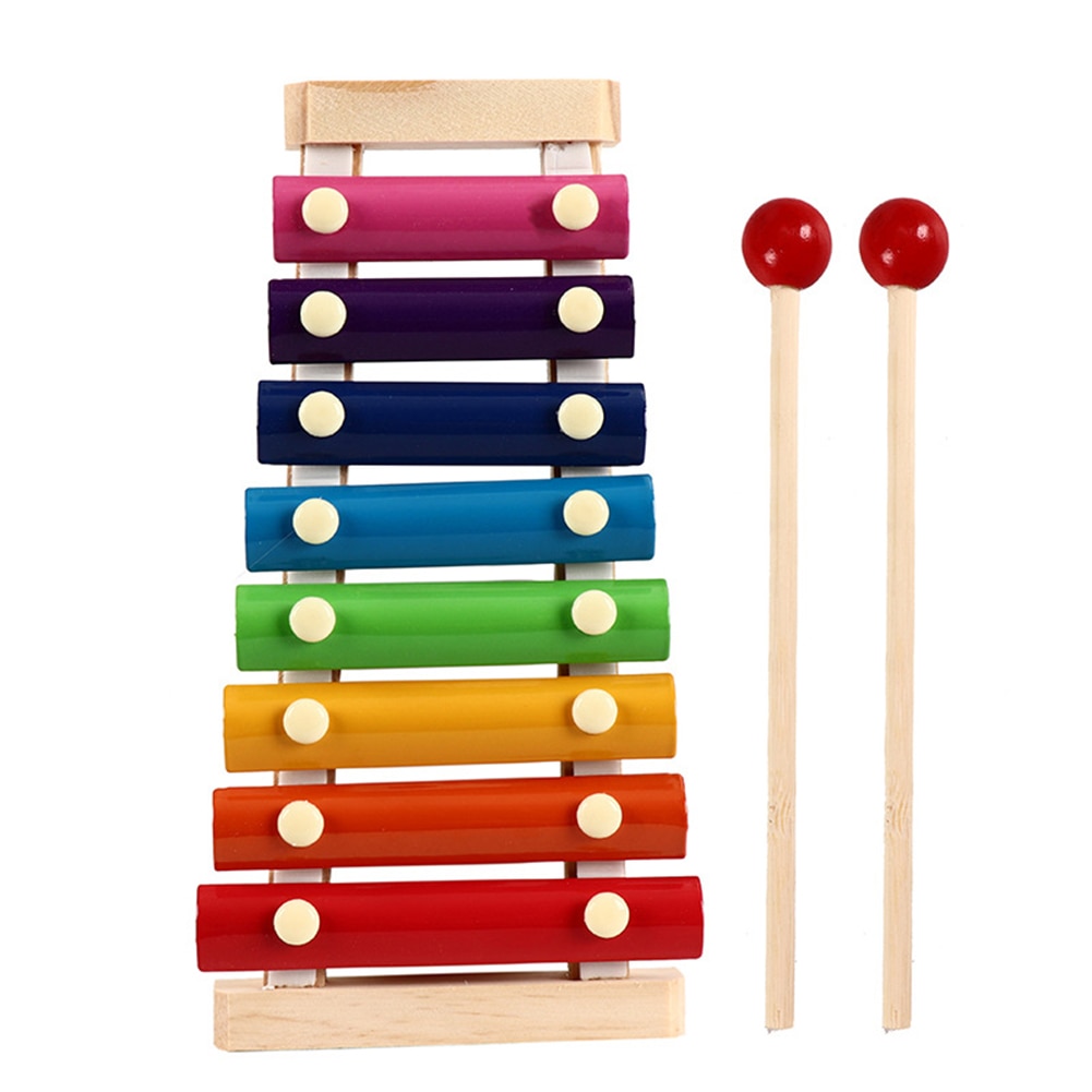Montessori Eight-tone Xylophone Educational Wooden Knocking Piano ...