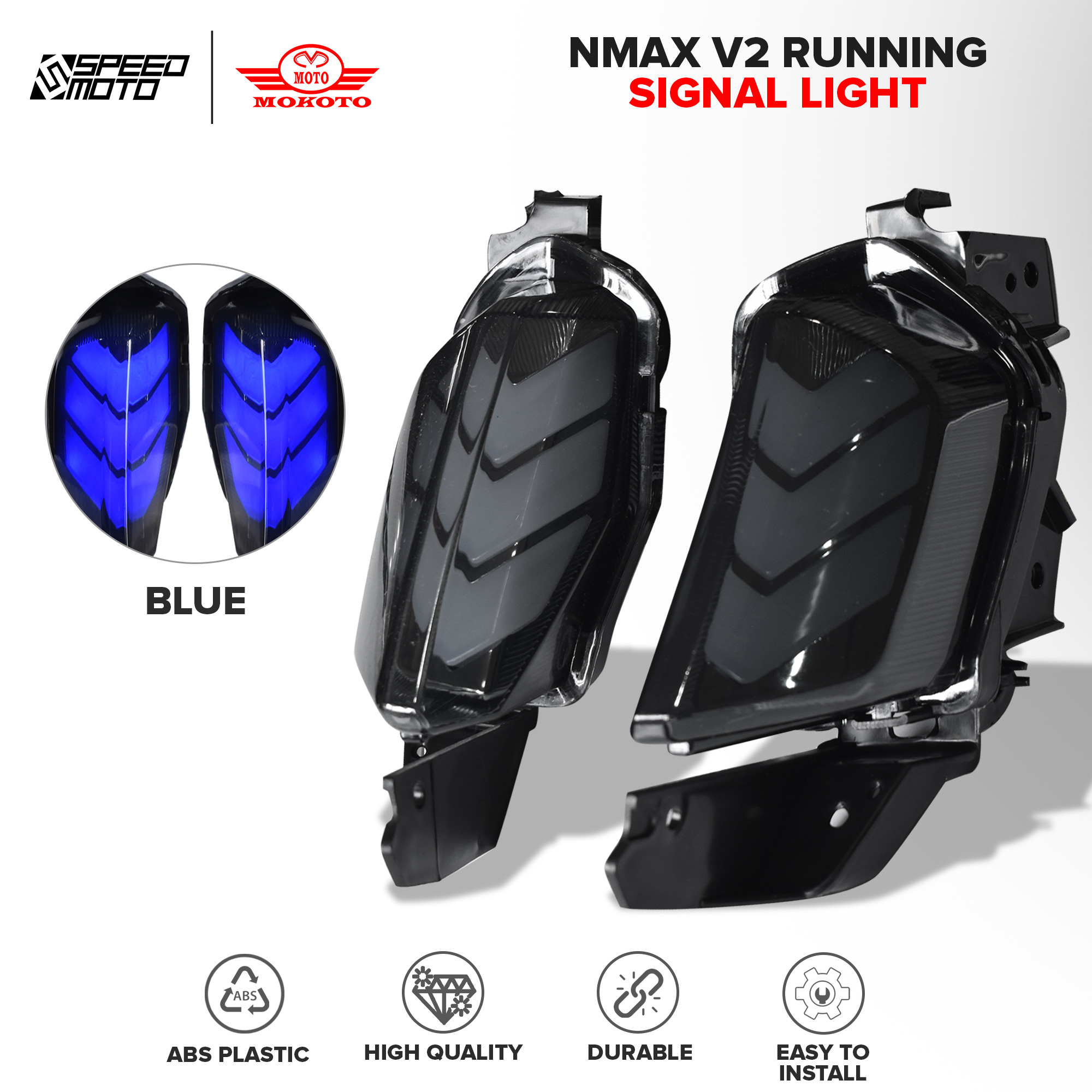 NMAX V2 RUNNING SIGNAL LIGHT / LED INDICATOR TURN FLASHER FOR YAMAHA ...